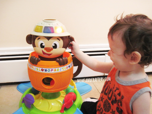 Bright Starts Hide n Spin Monkey Review * Moms and Crafters