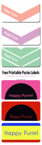 Free Printable Purim Labels * Moms and Crafters