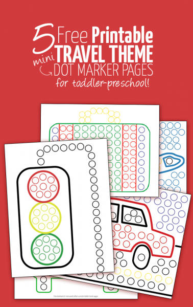 Printable Travel Sheets for Mini Do a Dot * Moms and Crafters