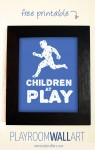 Free Printable Playroom Sign: Children At Play * Moms and Crafters