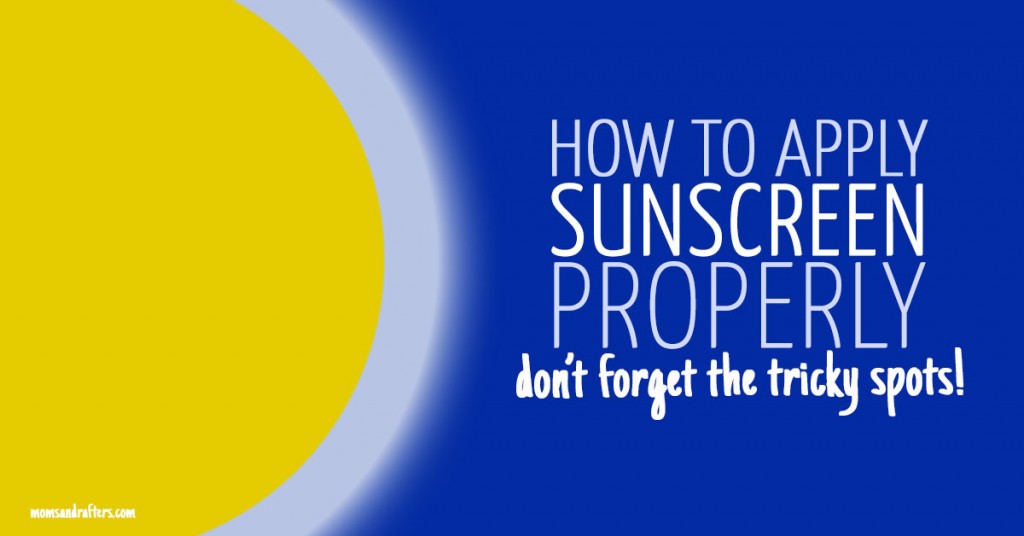 Applying Sunscreen Properly from head to toe