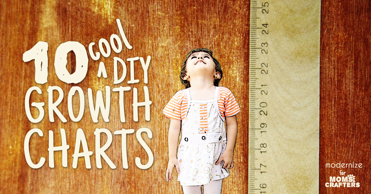 10 Clever DIY Growth Charts * Moms and Crafters