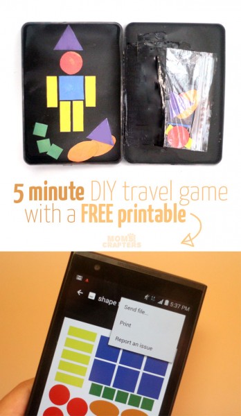 Last minute DIY travel toy for toddlers * Moms and Crafters