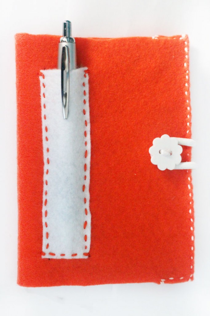 DIY Easy Felt Covered Notebook
