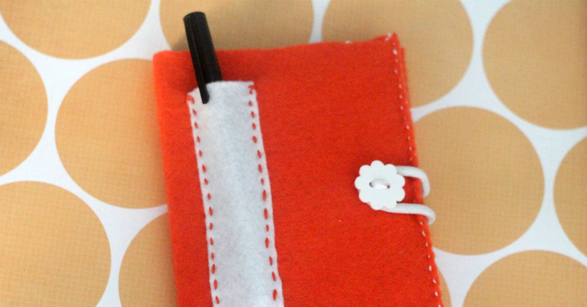 DIY Easy Felt Covered Notebook