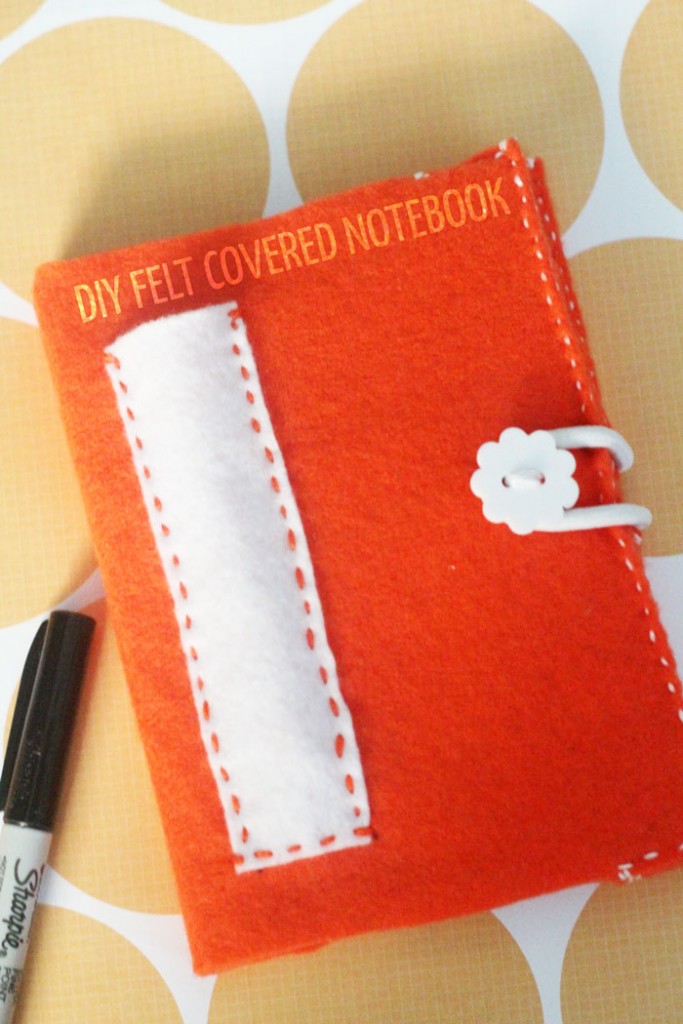 DIY Easy Felt Covered Notebook