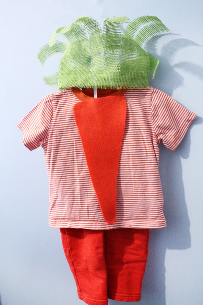 DIY No Sew Carrot Costume for Toddlers * Moms and Crafters