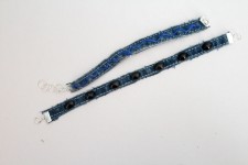 Recycled denim bracelet tutorial * Moms and Crafters