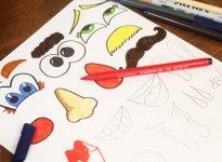 Free Printable Funny Face Magnets * Moms and Crafters