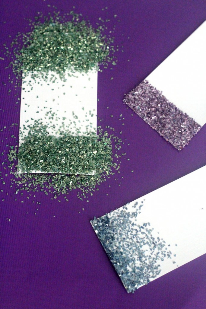 Make glitter gift tags - that won't shed! * Moms and Crafters