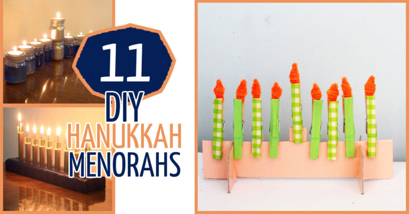 11 DIY Menorahs for the whole family