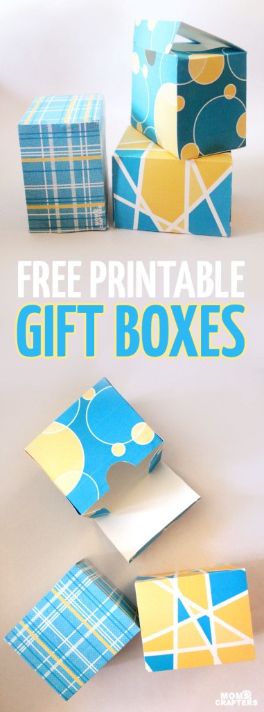 Free Printable Gift Boxes * Moms and Crafters