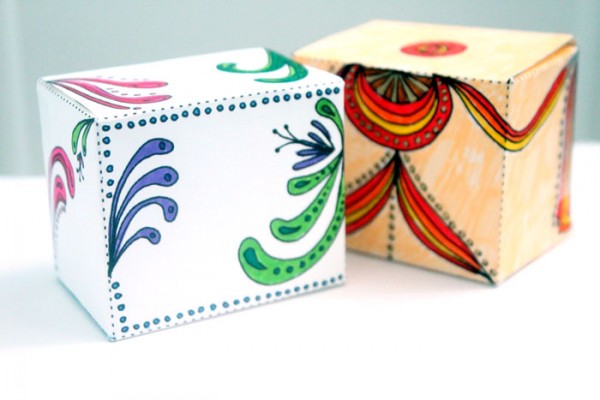 Free Printable Color in Gift Boxes for Adults * Moms and Crafters