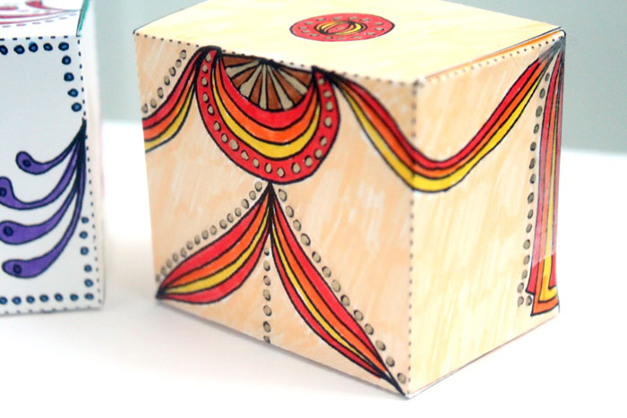 Free Printable Color in Gift Boxes for Adults * Moms and Crafters