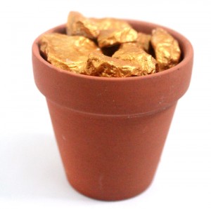 Make a Pot of Gold Nuggets Craft * Moms and Crafters