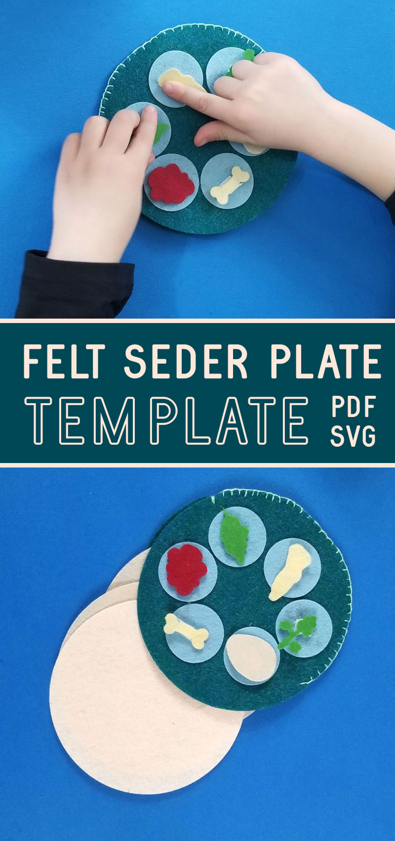 Pretend Seder Plate for Toddlers * Moms and Crafters