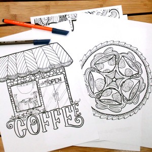 Coffee Coloring Pages for Adults - 25 Unique Designs for Coffee Lovers