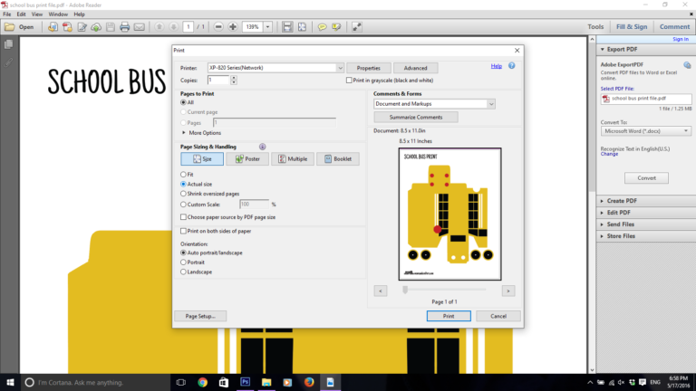 School Bus Treat Boxes - a free printable! * Moms and Crafters