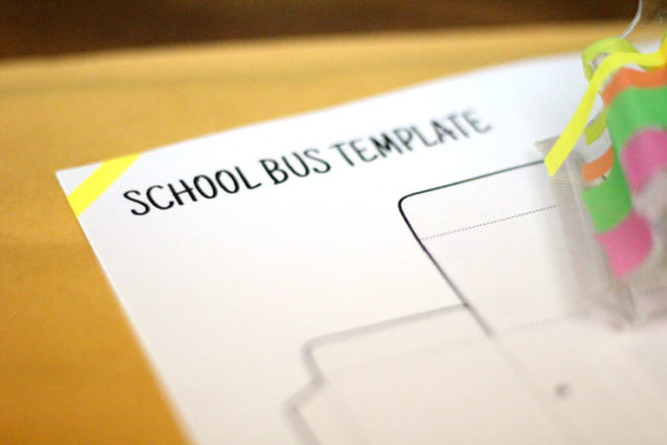 School Bus Treat Boxes - a free printable! * Moms and Crafters
