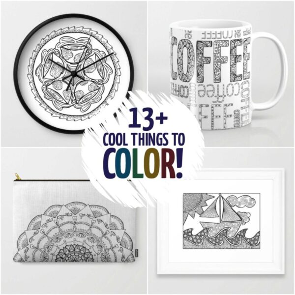 13+ Cool things to color - that aren't coloring pages! * Moms and Crafters
