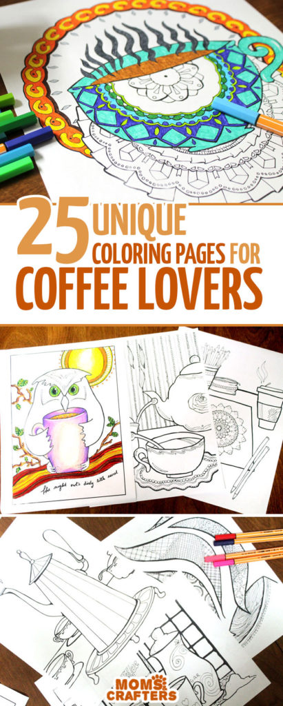 Coffee Coloring Pages for Adults - 25 Unique Designs for Coffee Lovers