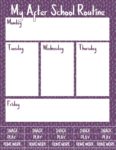 Free Printable After School Routine Planners * Moms and Crafters