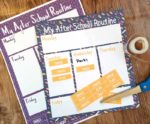 Free Printable After School Routine Planners * Moms and Crafters
