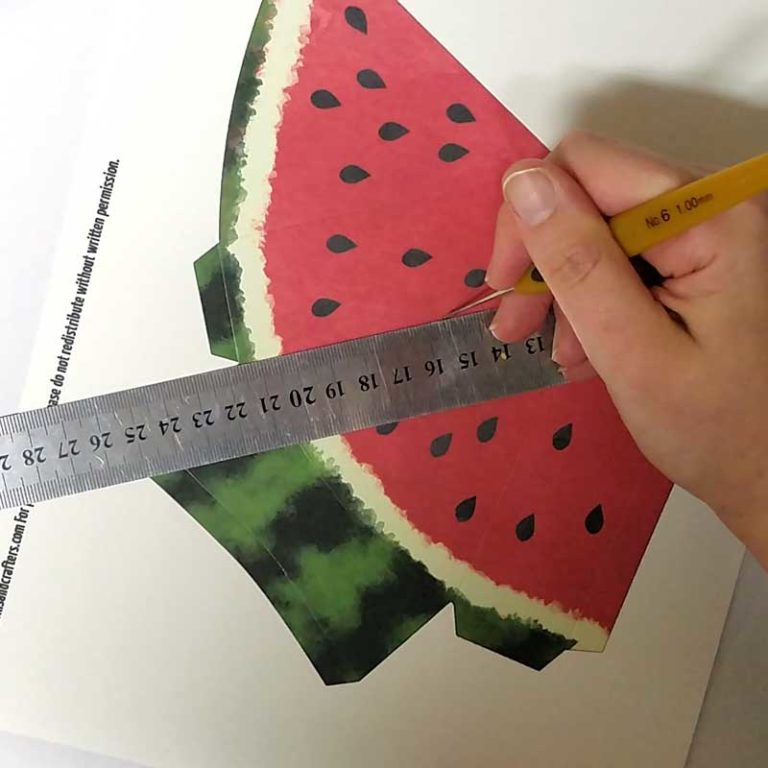 Paper Craft Templates for Play Fruit: Watermelon * Moms and Crafters