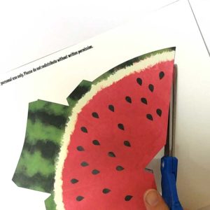 Paper Craft Templates for Play Fruit: Watermelon * Moms and Crafters