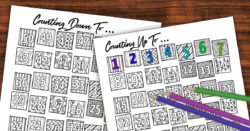 Printable Countdown Calendar and Progress Tracker - Color-in! * Moms ...