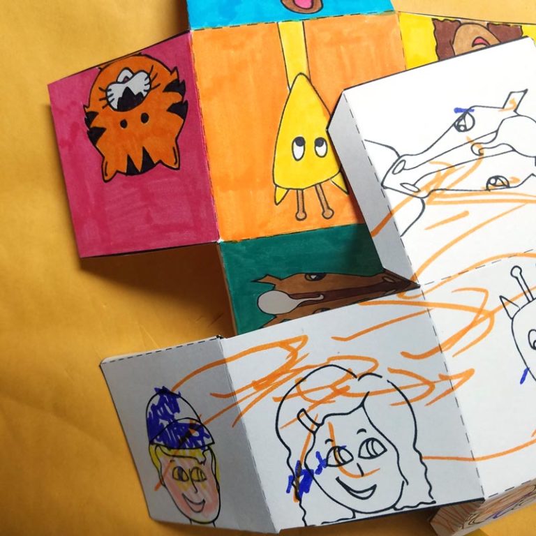Animal Blocks: Free Printable Color-in Mix 'n Match Paper Toy!