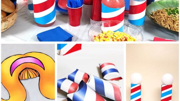 Barber Shop Party on a budget! * Moms and Crafters