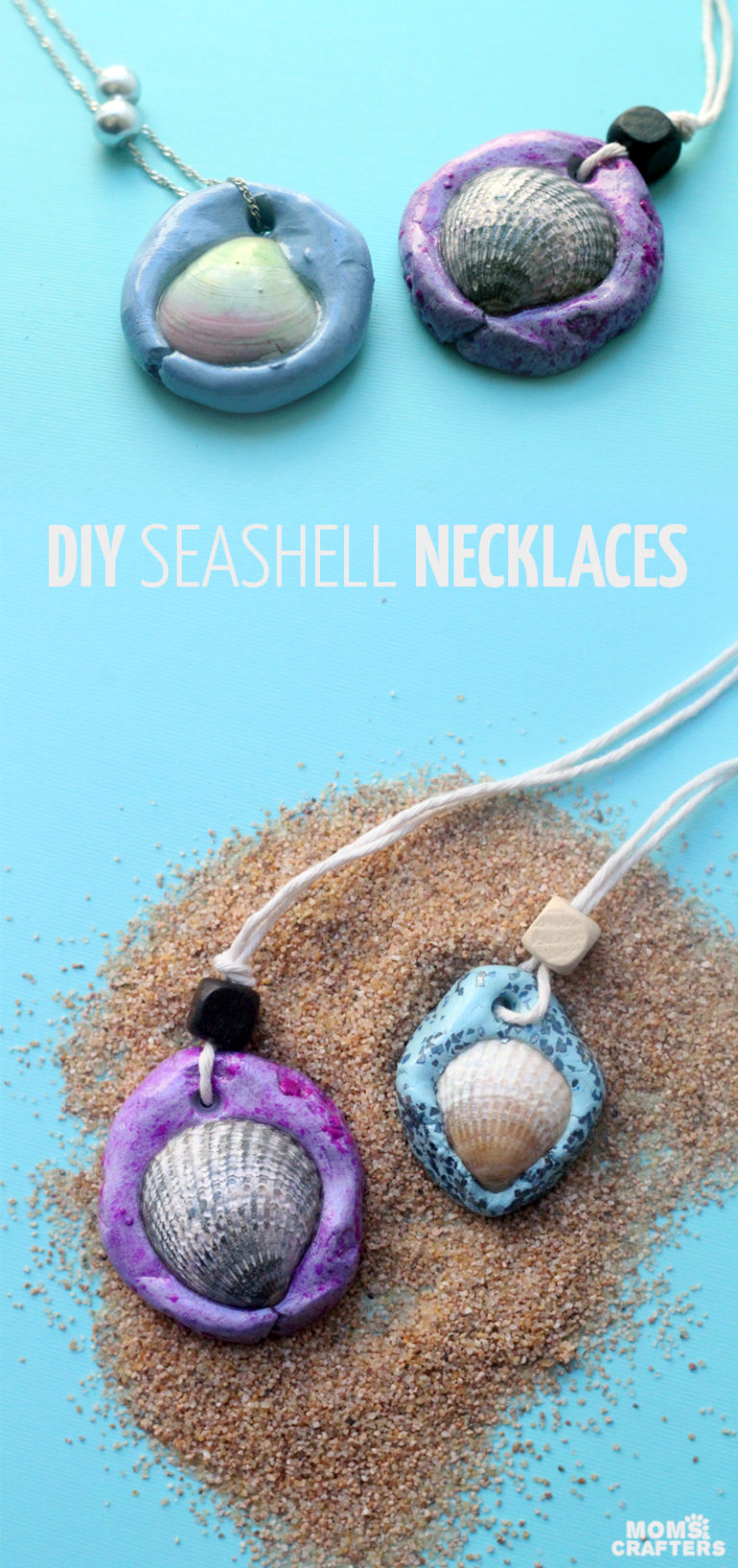 Seashell Necklace - Craft with your beach shells! * Moms and Crafters