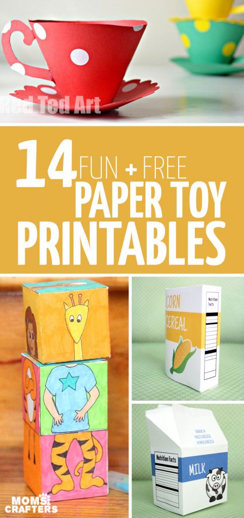 Paper Toy Templates - 14 Free Printables to Craft and Play!