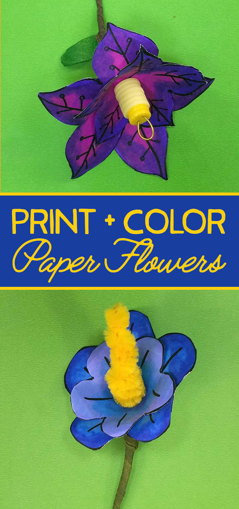 Paper Flower Templates - Free Printable * Moms and Crafters