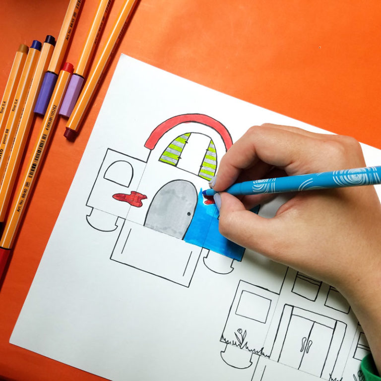 Foolproof Free Printable Paper Houses for kids and grown-ups!