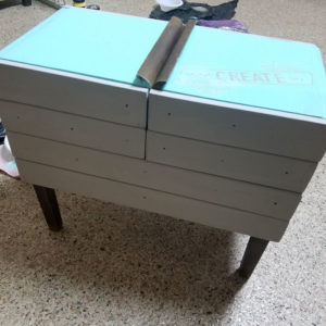 Vintage Sewing Box DIY Makeover * Moms and Crafters