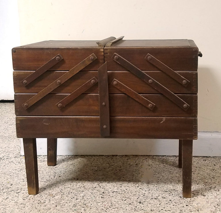 Vintage Sewing Box DIY Makeover * Moms and Crafters