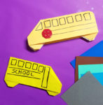 Origami Bus - Make a Folded Paper School Bus Craft! * Moms and Crafters