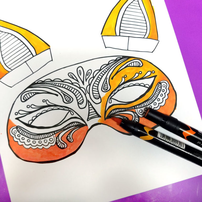 Cat Masks Printables and Paper Craft * Moms and Crafters