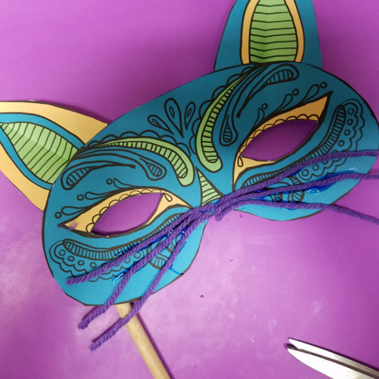 Cat Masks Printables and Paper Craft * Moms and Crafters