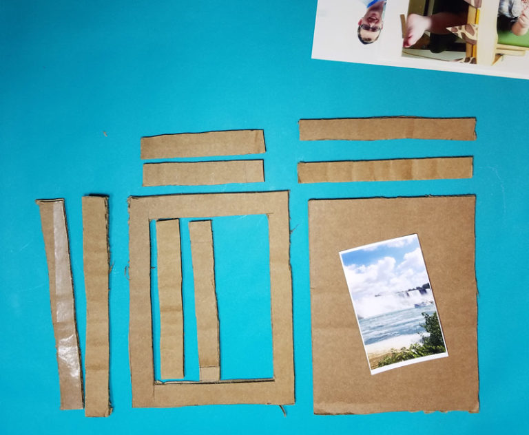 DIY Shadow Box Frame from Cardboard * Moms and Crafters