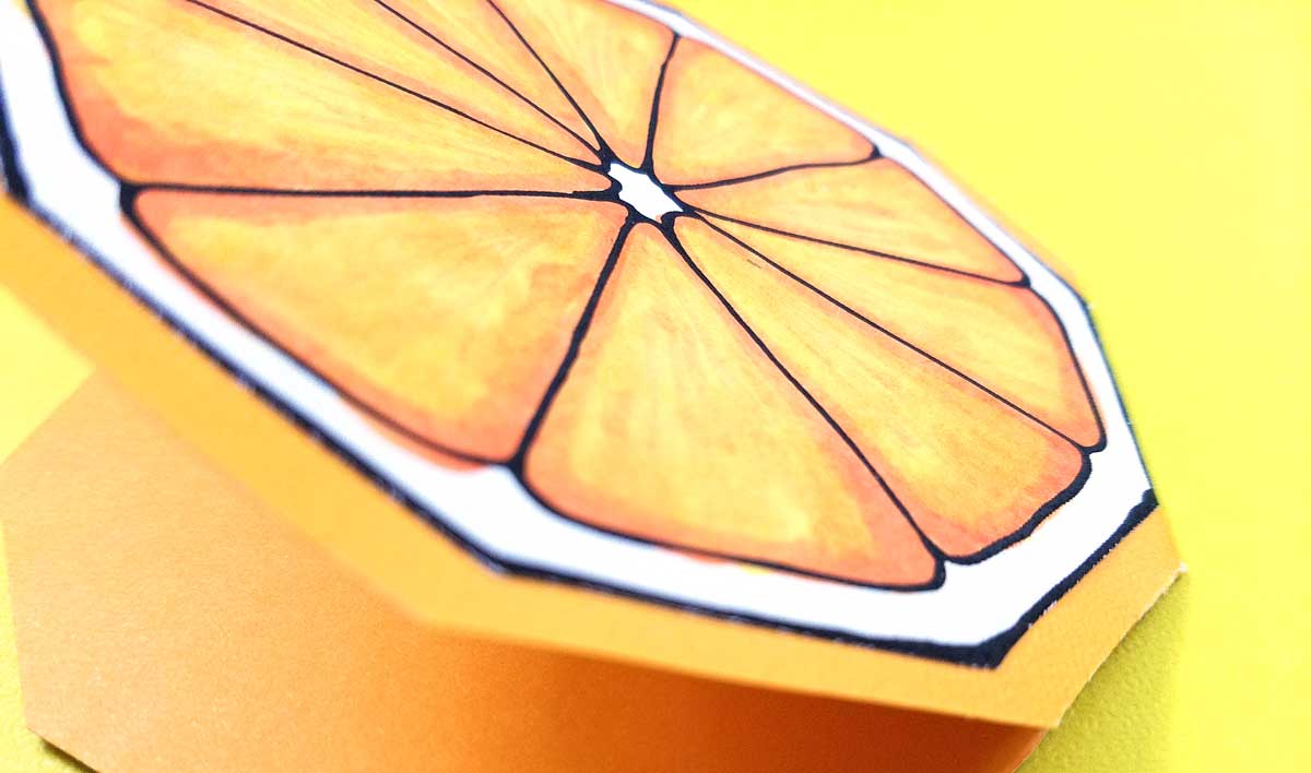 Fruit Cards - Color-in Citrus Slices * Moms and Crafters