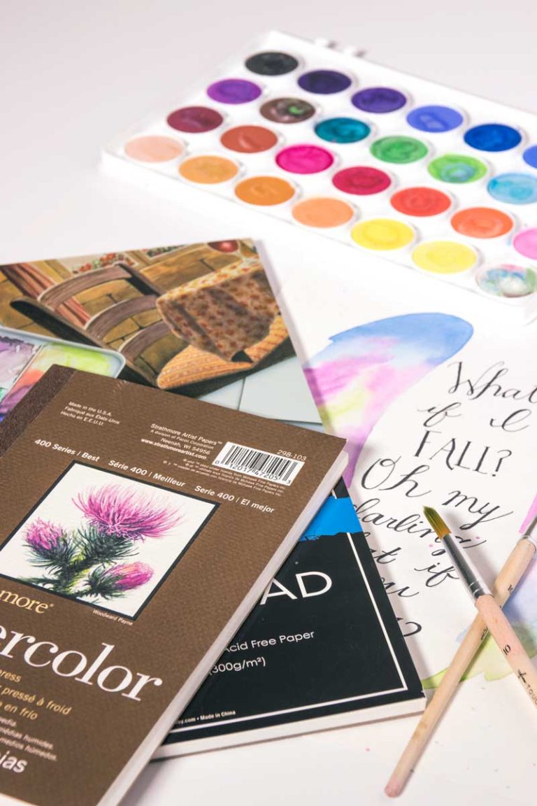 Watercolor Materials and Painting Supplies * Moms and Crafters
