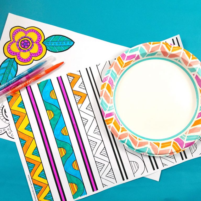 Color-in Placemats - Free Printable Coloring Pages for Teens and Adults