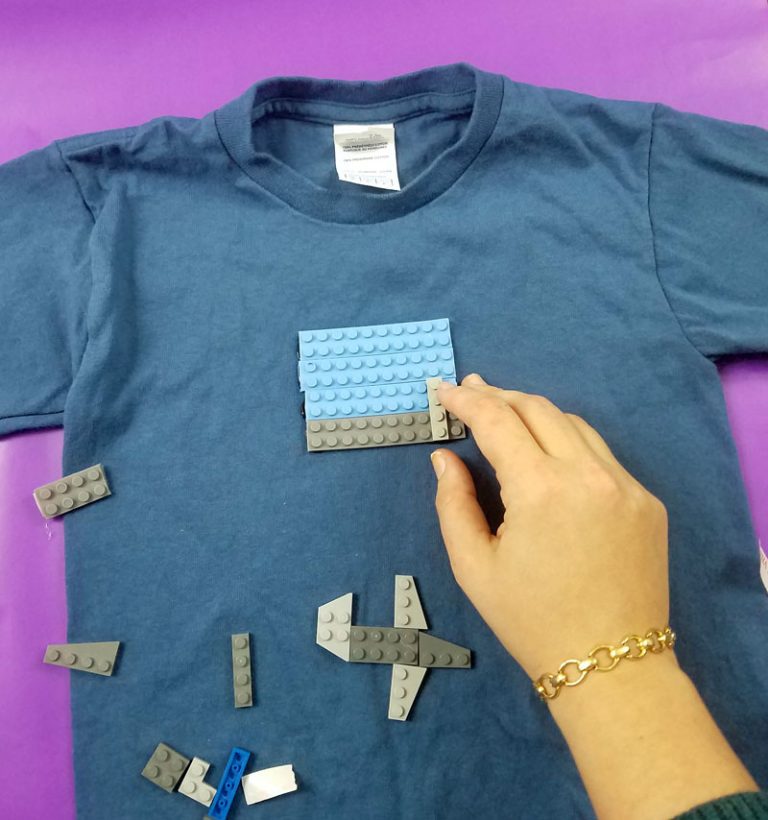 LEGOs T-shirt - Make A Shirt with real LEGO bricks! * Moms and Crafters