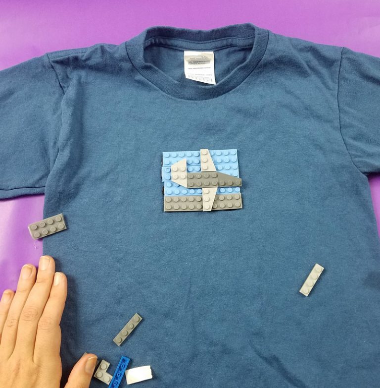 LEGOs T-shirt - Make A Shirt with real LEGO bricks! * Moms and Crafters