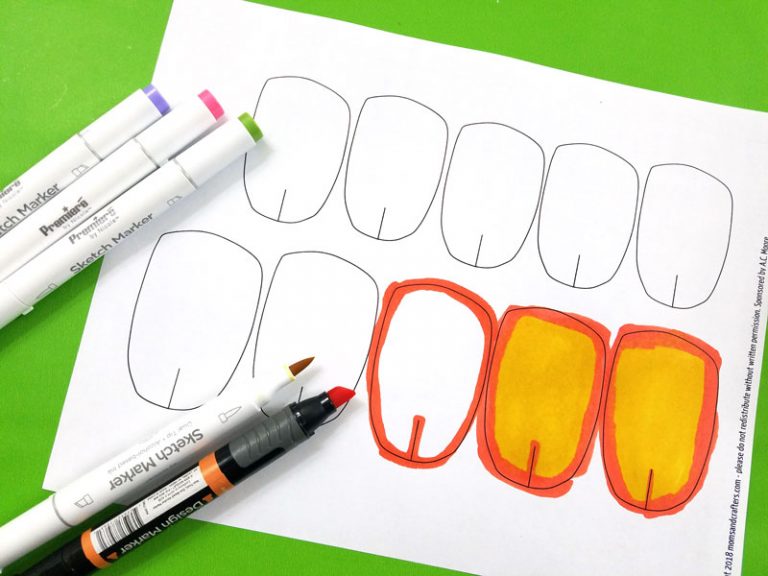 Paper Tulips - Free Printable Paper Flower Template * Moms and Crafters