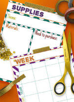 Craft Planner: Free Printable Calendar for Craft Camp at Home