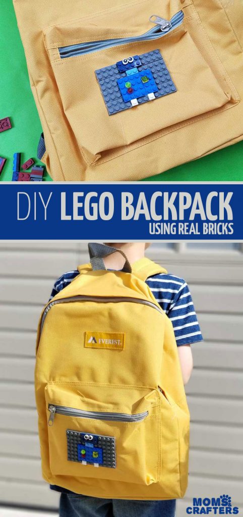 LEGO Backpack using real bricks! * Decorate a Backpack Using Real Bricks!